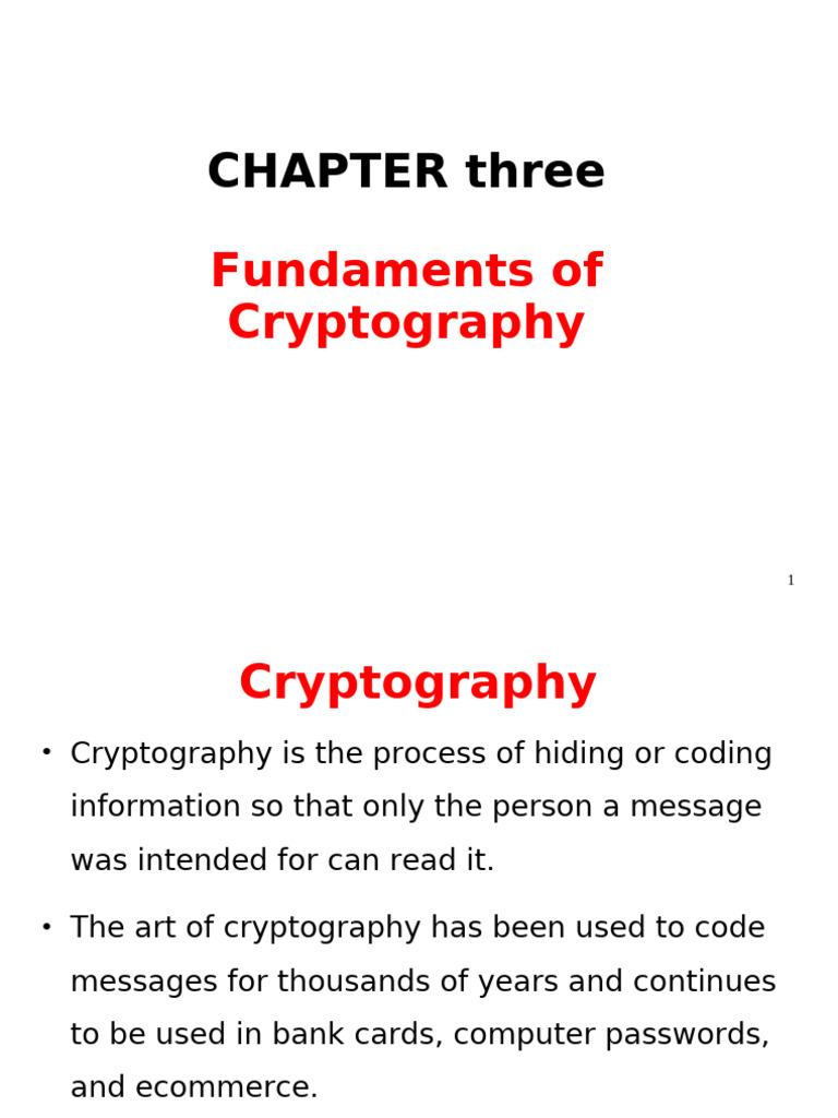 chapter 3 | PDF | Cryptography | Encryption