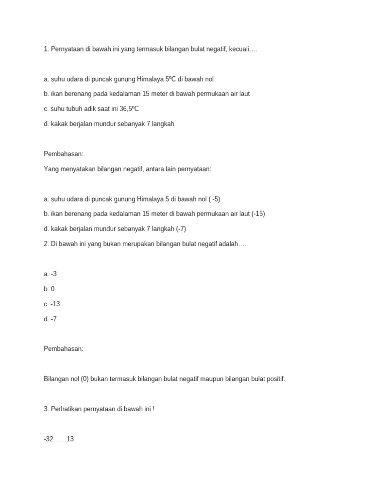 Kumpulan Soal Try Out | PDF