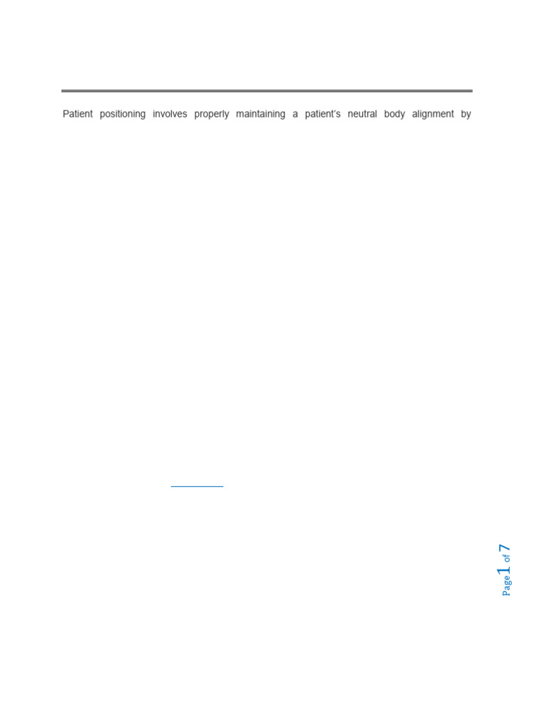 Patient Positions in Medical Bed | PDF | Surgery | Vein