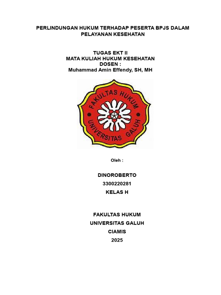 Ekt Ii Hukum Kesehatan | PDF