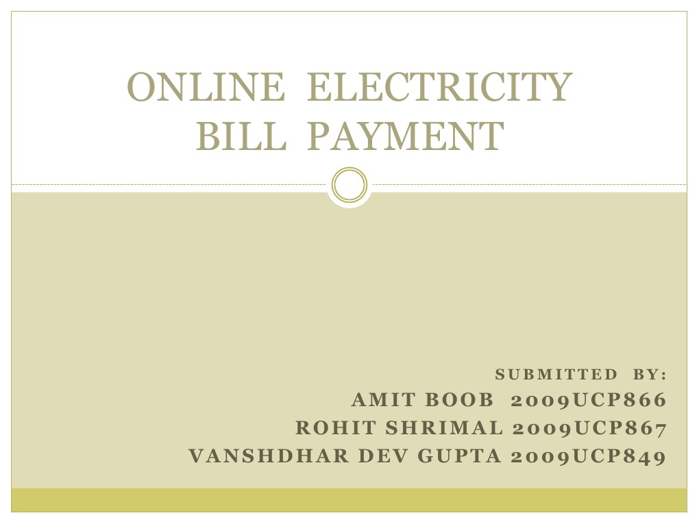 Online Electricity Bill Payment_2 | Debit Card | Databases