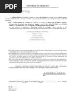 Sworn Declaration (BIR) | PDF