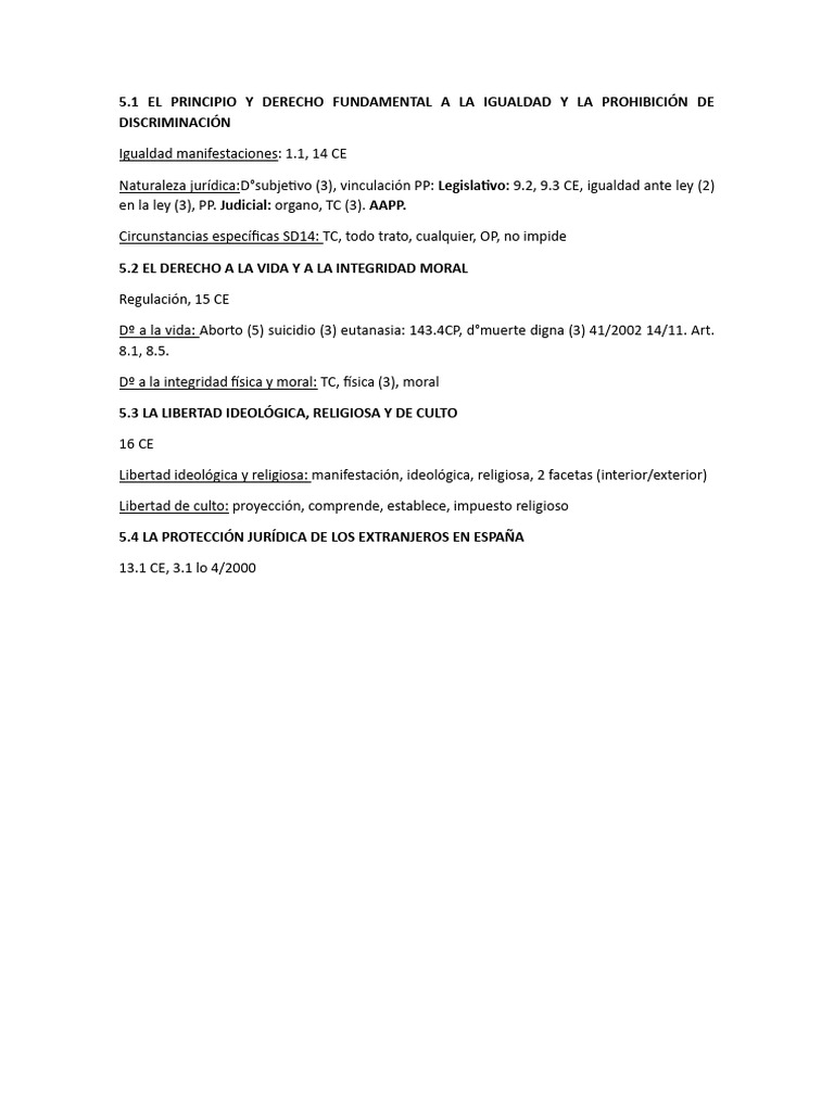 Esquema Tema 5 Consti | PDF