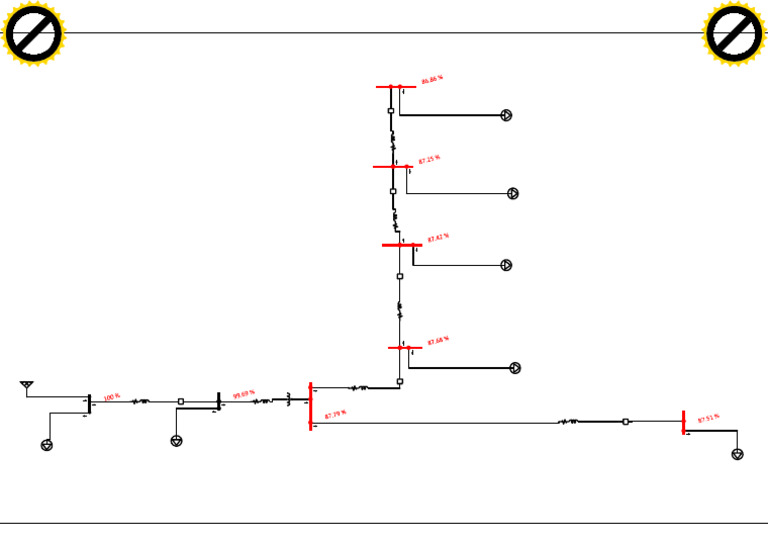 Load Flow Analysis One-Line Diagram | PDF