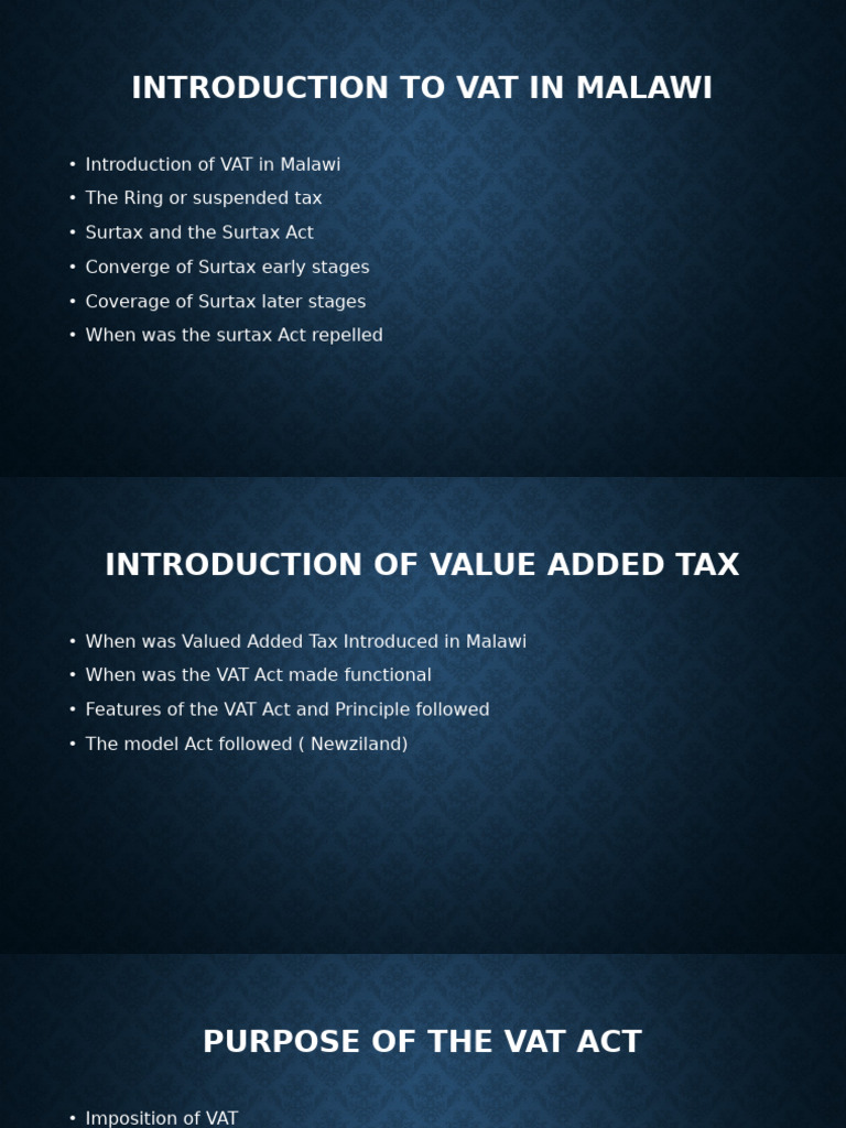 Introduction to VAT in Malawi (2) | PDF