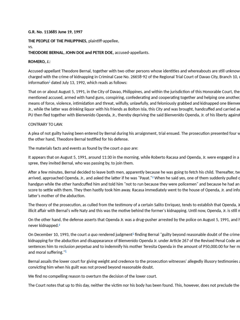 BEST EXAMPLE OF DECLARATION AGAINST INTEREST | PDF | Kidnapping | Testimony