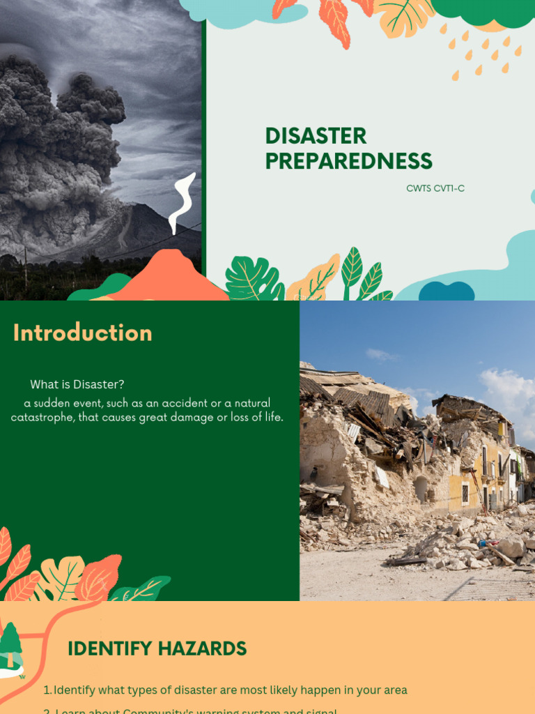 DISASTER PREPAREDNESScwtscvt1c | PDF