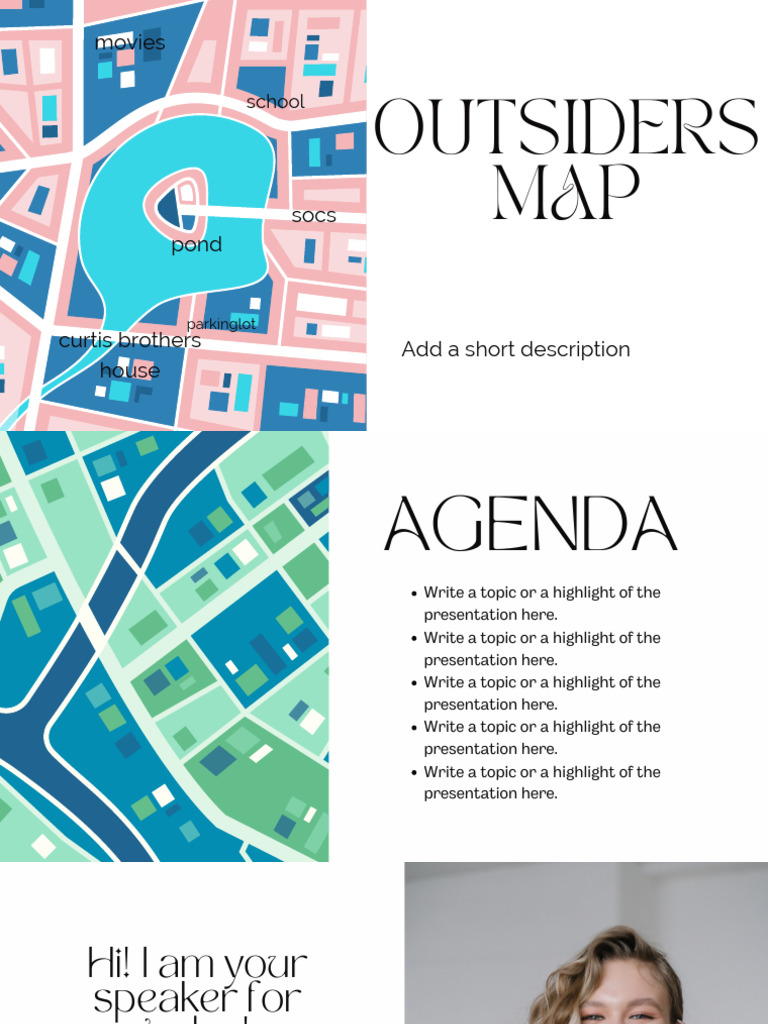 Colorful Location Simple Minimalist Elegant Basic Maps Presentation | PDF