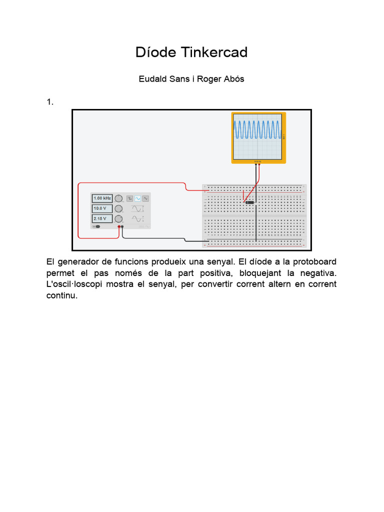 Díode Tinkercad | PDF
