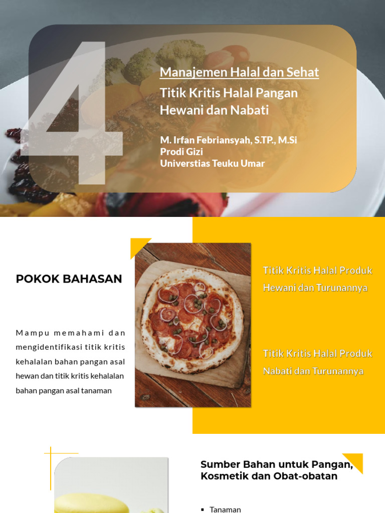 6 Titik Kritis Halal Pangan Hewani Dan Nabati | PDF