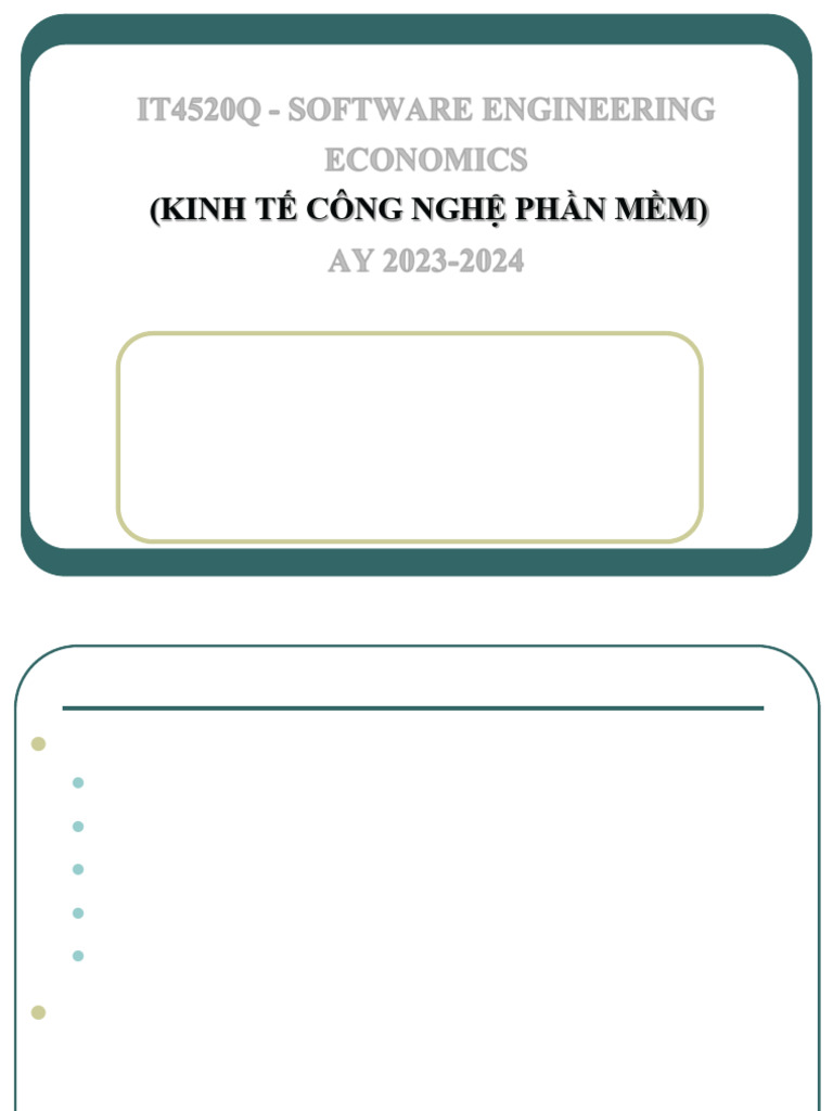 1 IT4520 Kinhte CNPM Slides 1 | PDF | Economies | Business