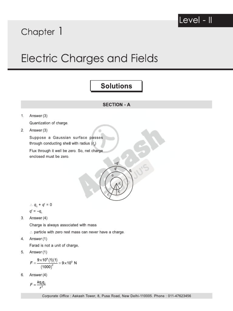CLS MED 23 24 XII Phy Package 1 Level 2 Chapter 1 | PDF