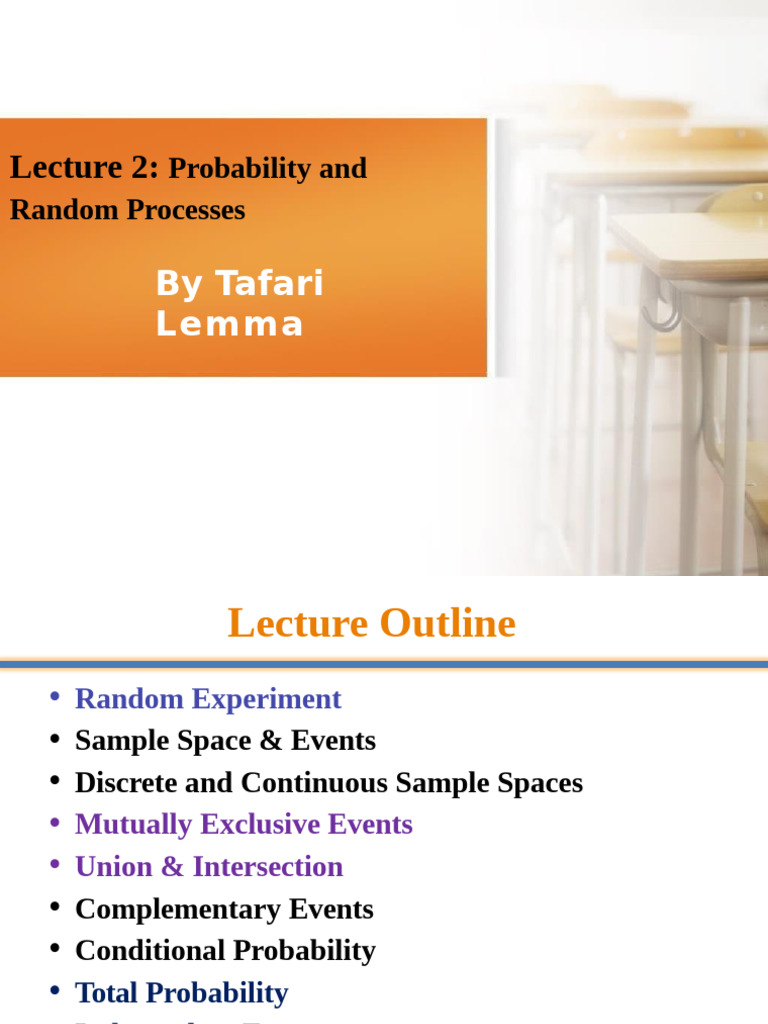Lecure-2 Probability-1 | PDF | Probability | Probability Distribution
