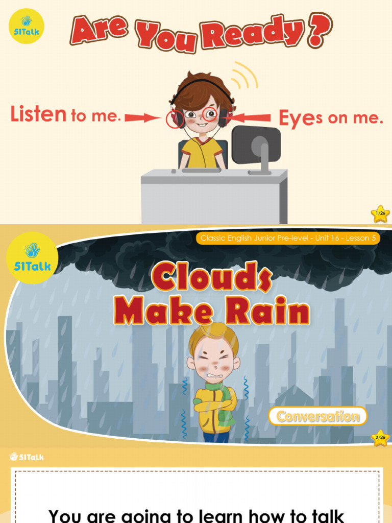 Level 0 Unit 16 Lesson 5 Clouds Make Rain | PDF