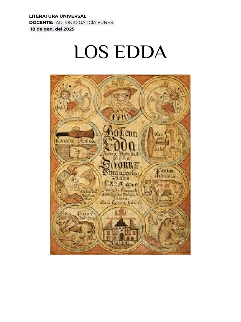 Los Edda | PDF | Mitología nórdica | Odin