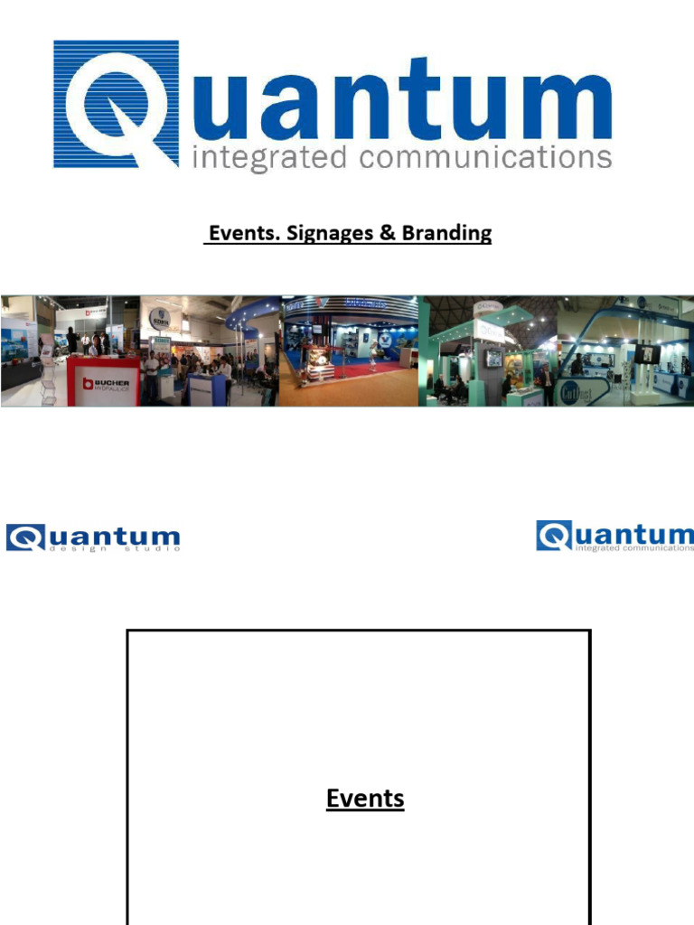 Quantum - Work (Events Signages Branding) 1 | PDF
