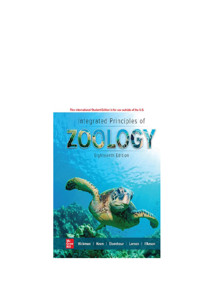 ISE Integrated Principles of Zoology 18th Edition Cleveland Hickman & Susan Keen & David ...
