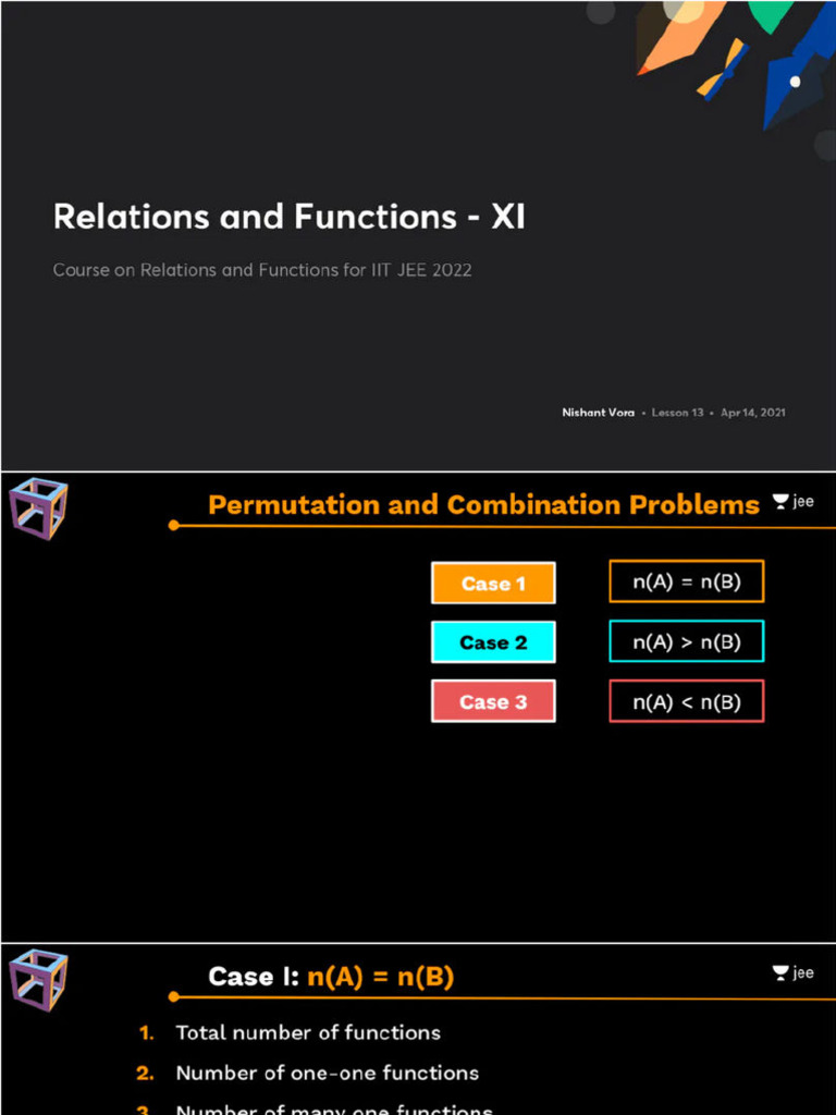 Relations and Functions XI With Anno | PDF