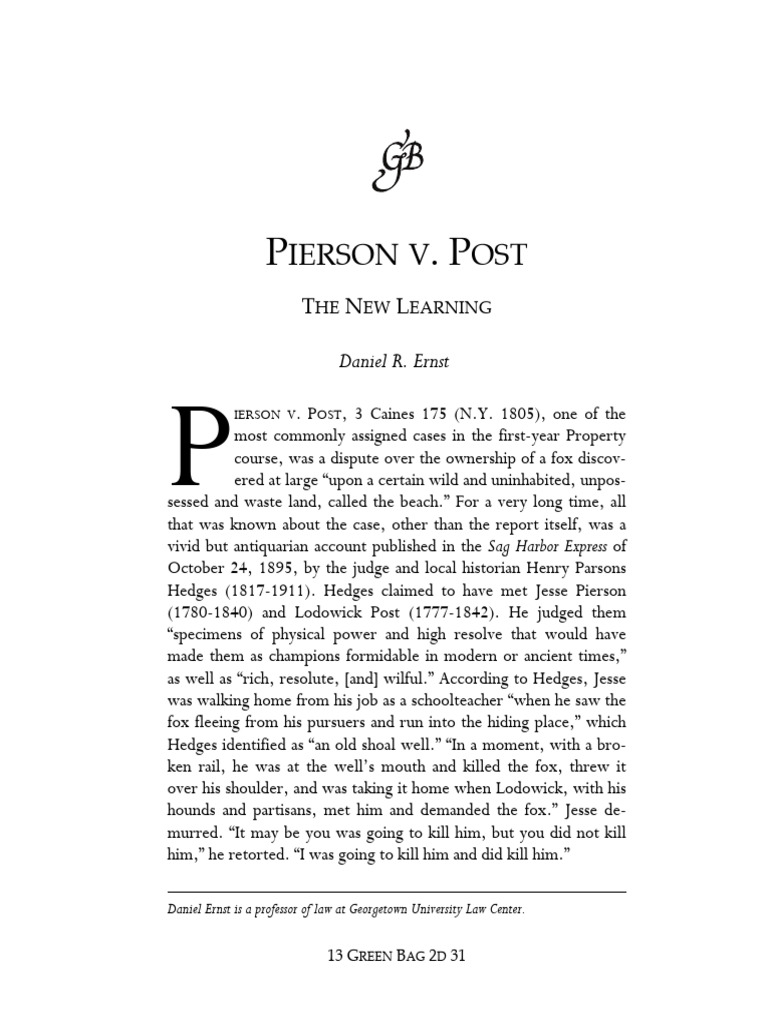 Ernst Article Pierson Post GreenBag | PDF | Judiciaries | Justice
