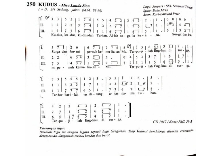 MB 250-Kudus Lauda Sion | PDF