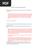 A Raisin in The Sun - Act 1 Full Summary | PDF
