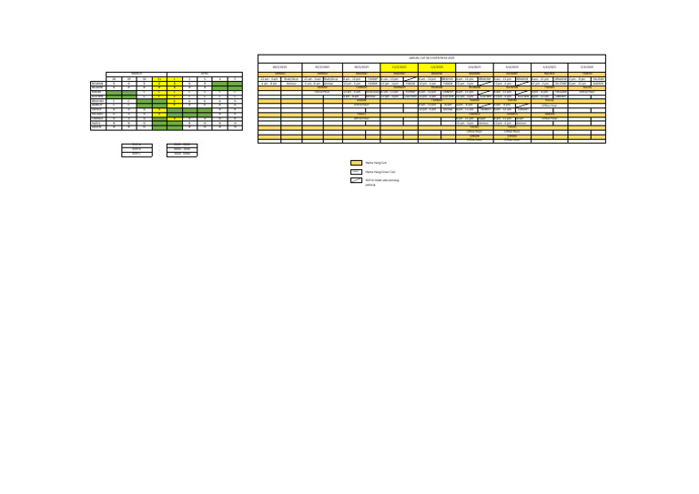 JADUAL - CUTI - & - COVER - RAYA - 2025 | PDF