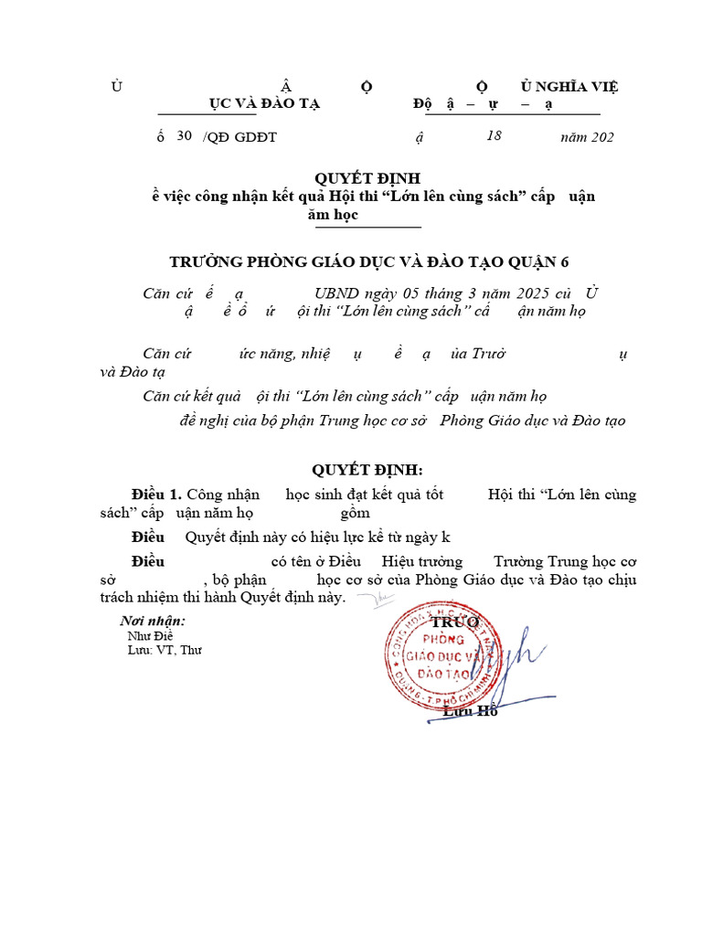 25 PGD QD Cong Nhan Ket Qua LLCS - Signed | PDF