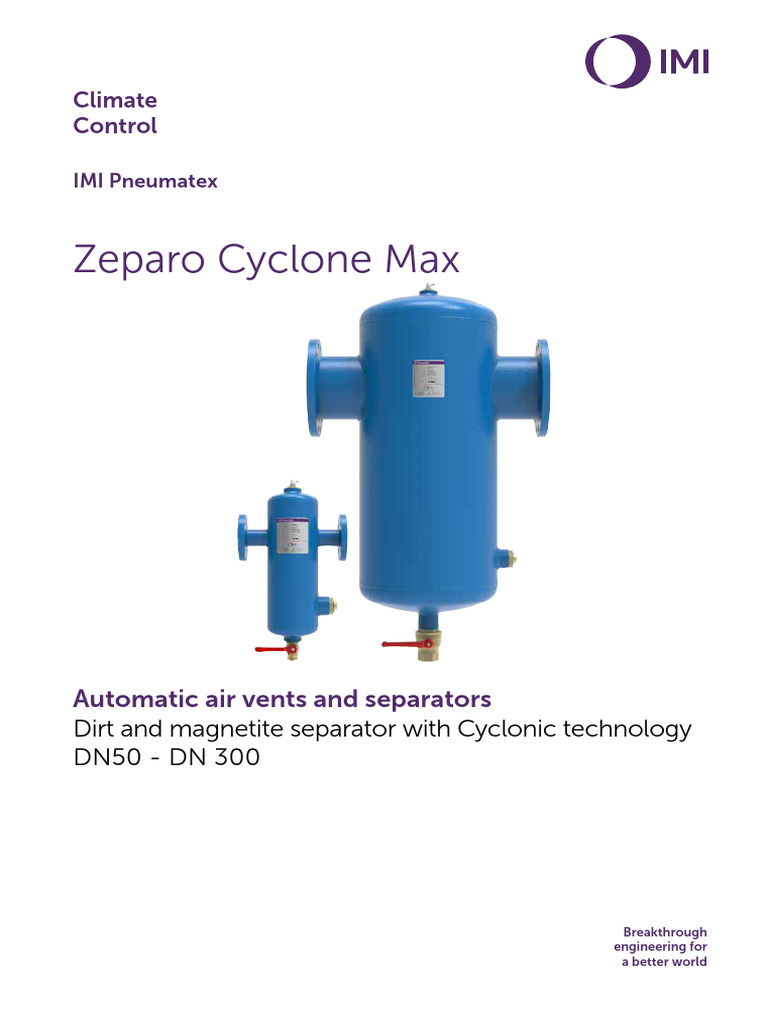 FT 9 - Separator Namol ZEPARO Cyclone Max ZCX | PDF | Force | Mechanical Engineering