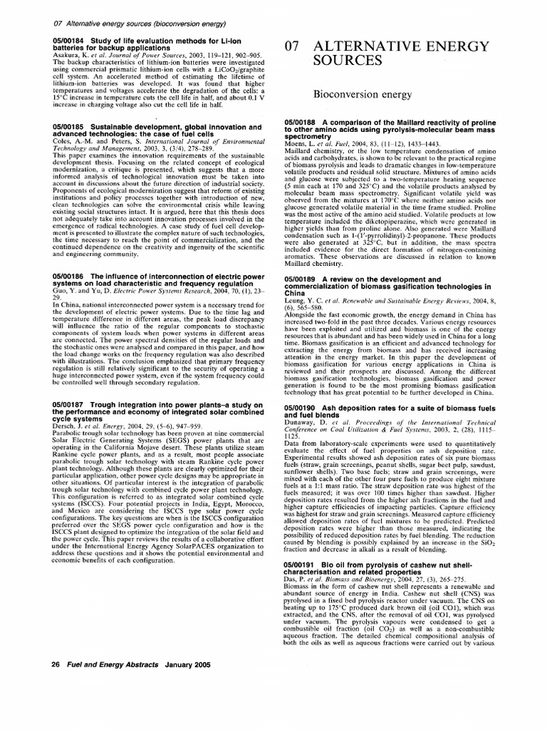 Alternative Energy Sources Overview | PDF | Pyrolysis | Cogeneration