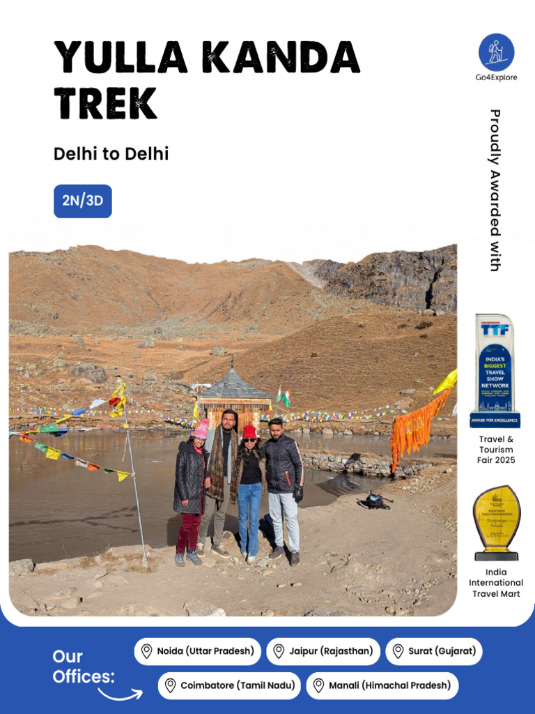 Yulla Kanda Trek - Trip Itinerary - Go4Explore | PDF