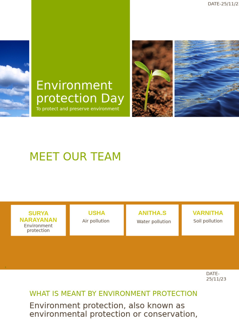 Environment Protection Day | PDF | Pollution | Water Pollution