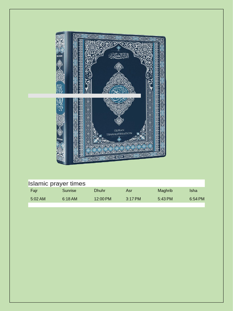 ISLAMIC READING AND PRAYER | PDF
