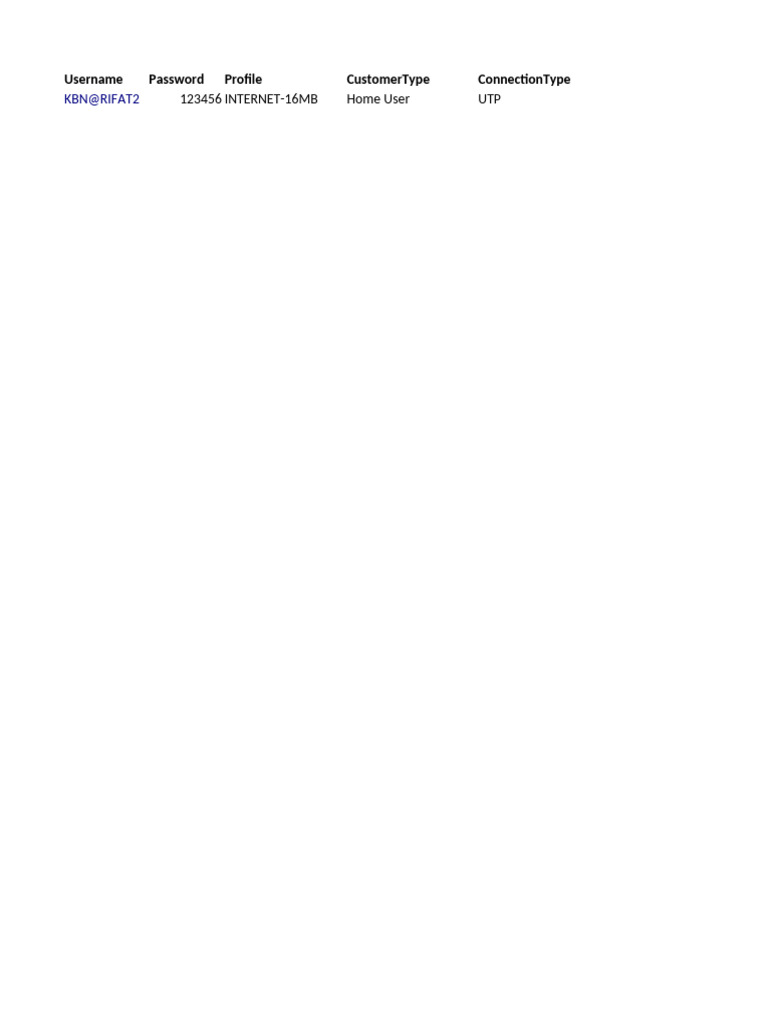 ISP Management System ImportExcelUserList | PDF