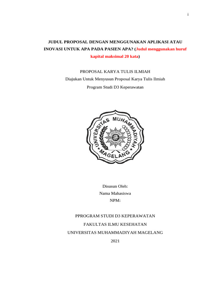 Template KTI 2021 | PDF