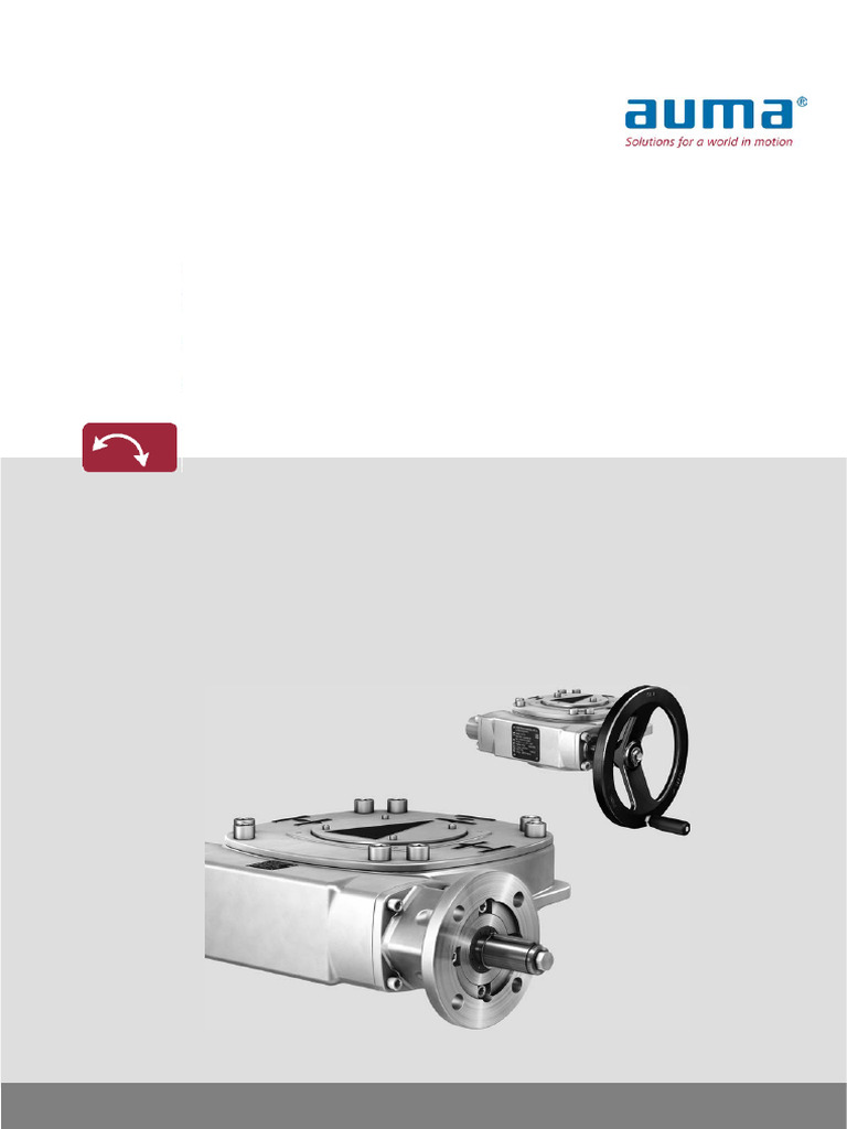 23.5.1 AUMA Actuator Manual | PDF | Valve | Screw
