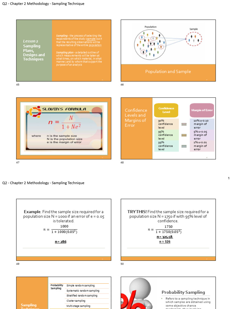 Q2 - Chapter 2 Methodology - 2 Sampling Technique | PDF | Sampling (Statistics) | Scientific Method