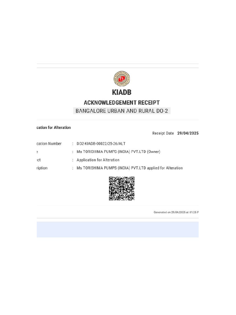 Kiadb Ack 292025 Torishima PDF 3042025 | PDF