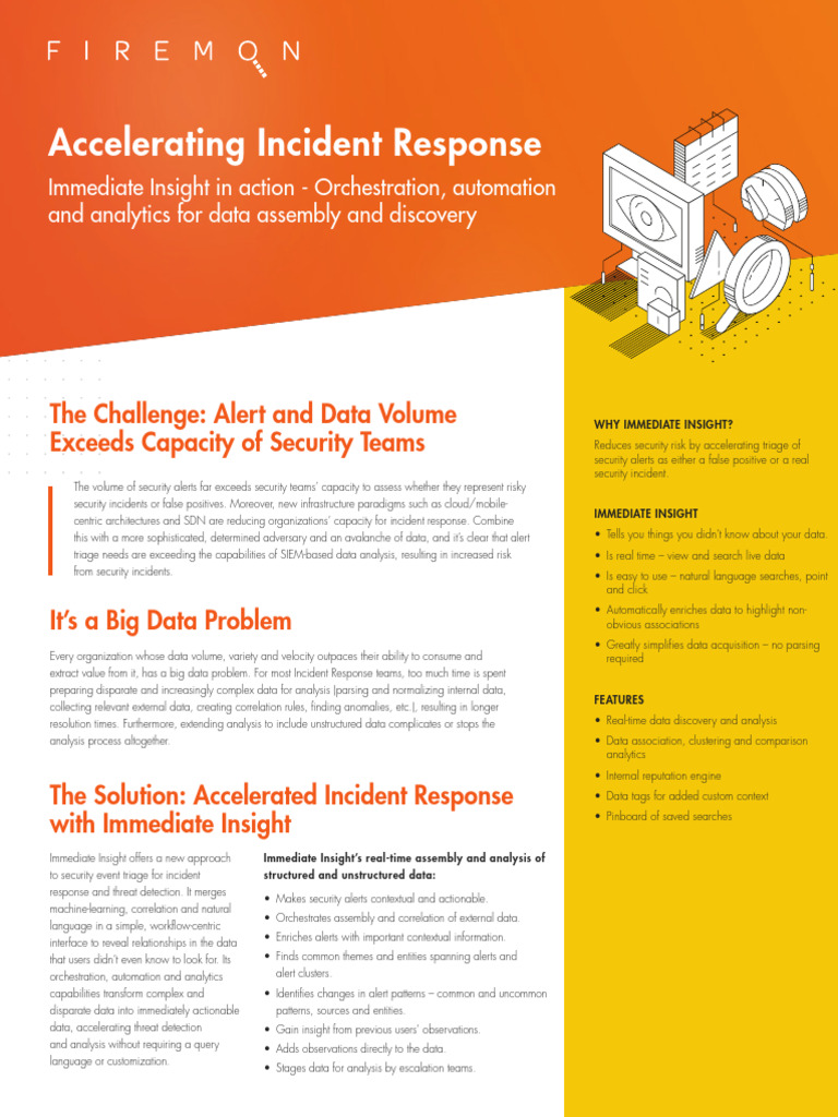 Accelerating Incident Response Solution Brief | PDF | Analytics | Big Data