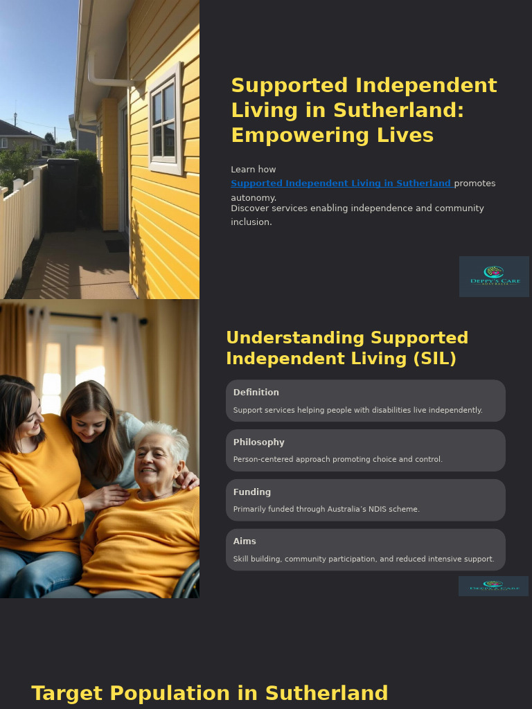 Supported Independent Living in Sutherland Empowering Lives | PDF ...