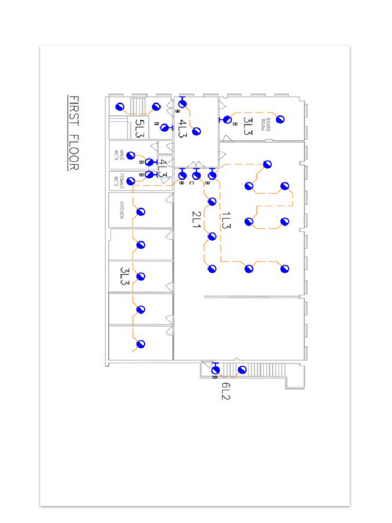 First Floor Fire Alarm Layout | PDF