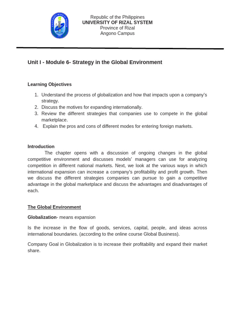 Cbmec 2 Module 6 Edited | PDF | Franchising | License