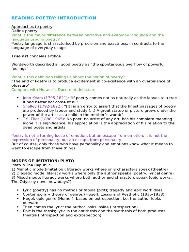 Understanding Poetry: Key Concepts | PDF | Poetry | Metaphor