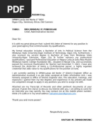 Application Letter DPWH | PDF | Educational Stages | Qualifications