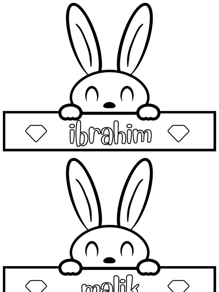 Easter Bunny Crown Printable Craft Worksheet | PDF