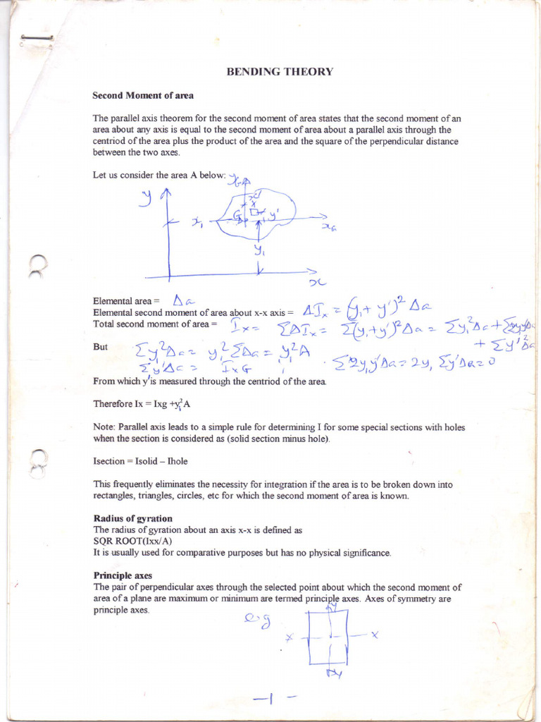 Bending Theory | PDF