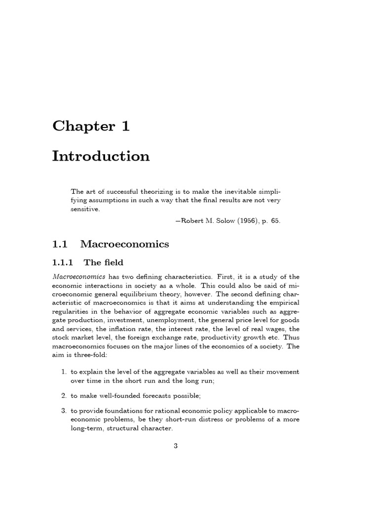 Macroeconomics Theory | PDF | Production Function | Macroeconomics