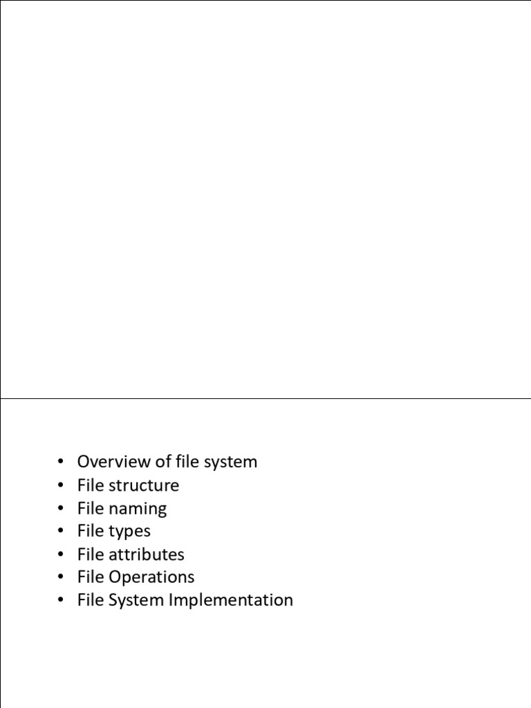 Lecture 9 File System | PDF | File System | Computer File