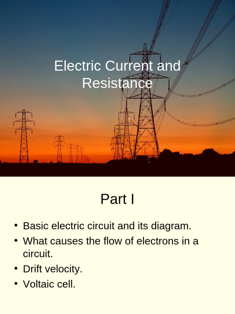 Electric Current and Resistance | PDF | Voltage | Electric Current
