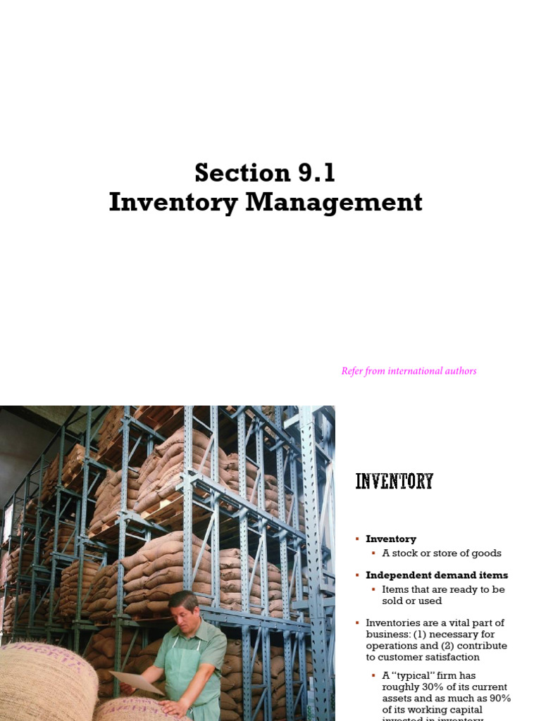 Inventory Management Strategies Explained | PDF | Inventory | Business ...