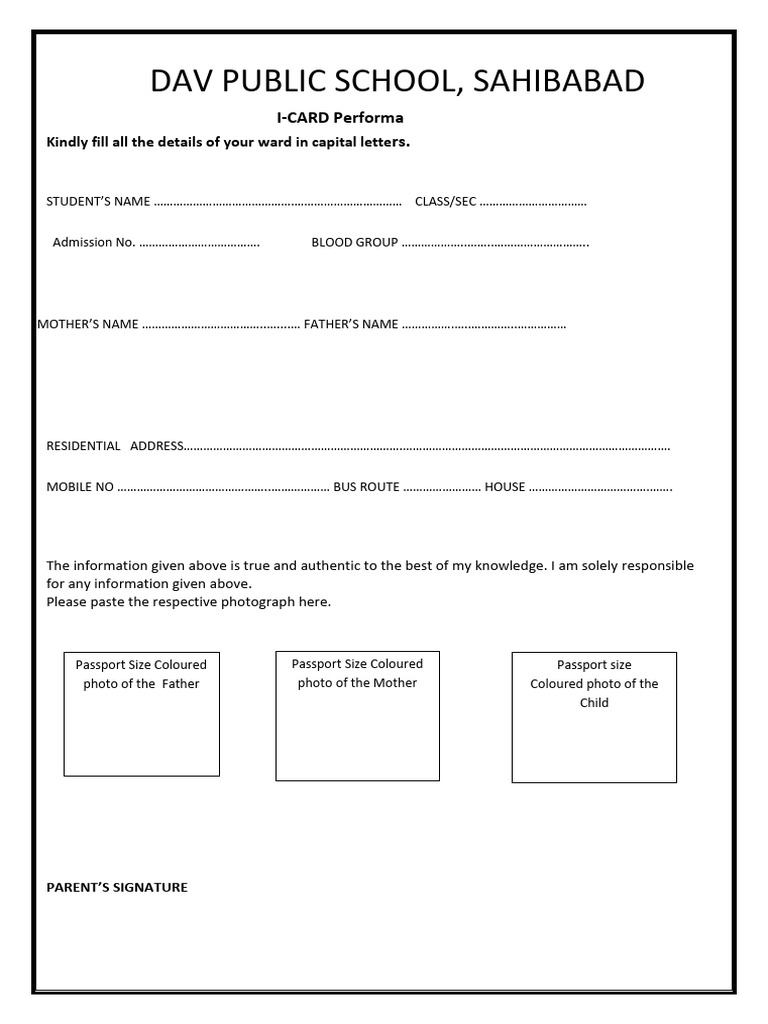 NoticeBoard - I - Card Performa | PDF